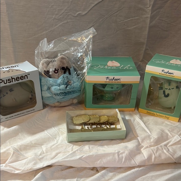 Pusheen | Other | Pusheen Nwt 5p Set With Plush And Accessories Blue ...